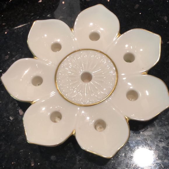 Lenox | Accents | Vintage Lenox Flower Lotus Flower Candlestick Holder ...